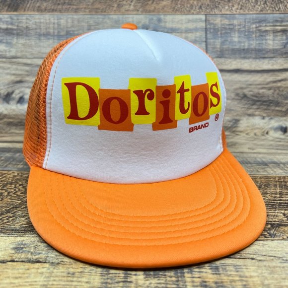 Unbranded | Accessories | Vintage Doritos Mens Trucker Hat Orange ...